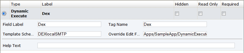 Creating A Custom Edit Form For A Dynamic Execute Element